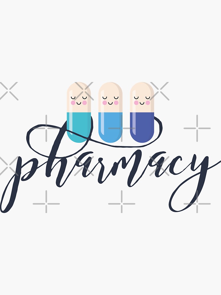 "Pharmacy script" Sticker for Sale by Eenig | Redbubble