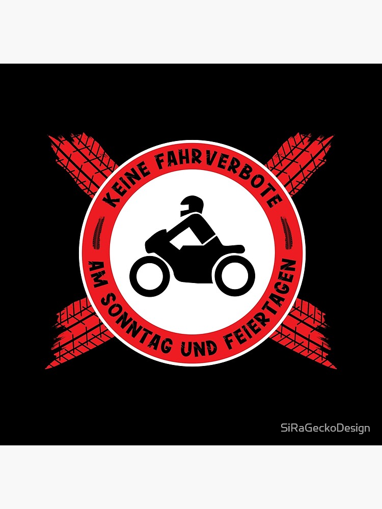 "Biker saying No motorcycle driving ban on Sunday and public holidays ...