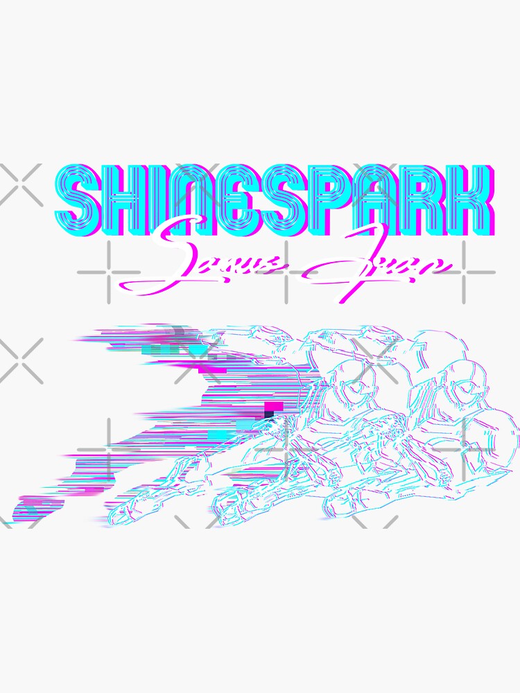 "Glitch Shinespark" Sticker for Sale by silentrebel | Redbubble