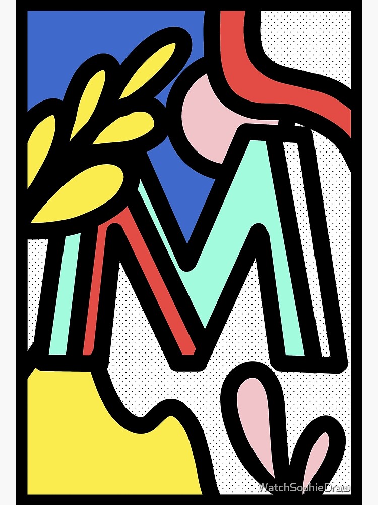"LETTER M" Art Print for Sale by WatchSophieDraw | Redbubble