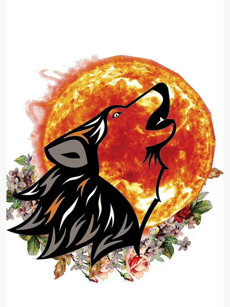 "Sun wolf" Poster for Sale by TABAN | Redbubble