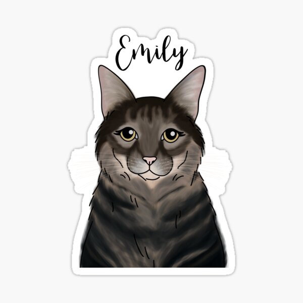 "Emily" Sticker by maggiearie | Redbubble