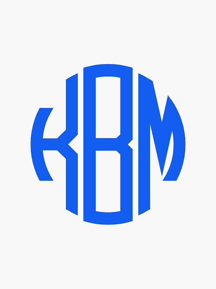 "KMB" Sticker by emmahasenfus | Redbubble