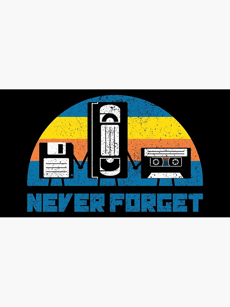 "Vintage Never Forget Design I Audio Video Cassette Disc VHS" Poster ...