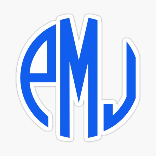 "PJM" Sticker by emmahasenfus | Redbubble