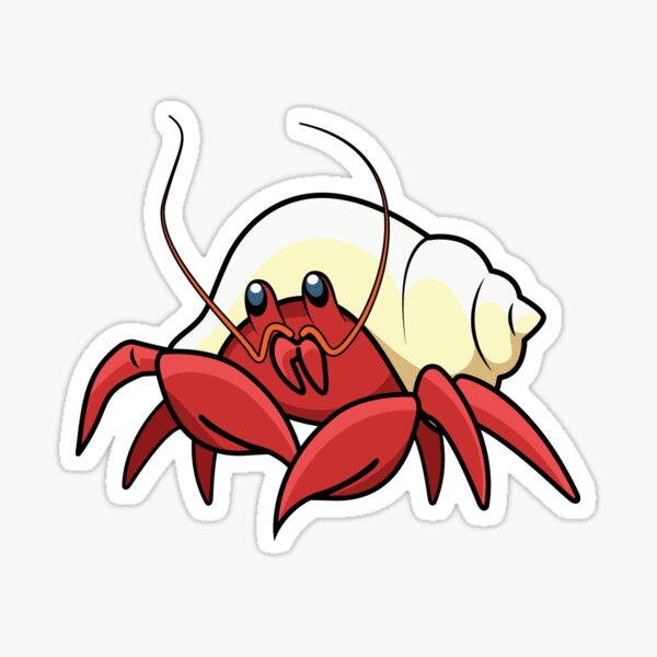 Hermit Crab Stickers | Redbubble
