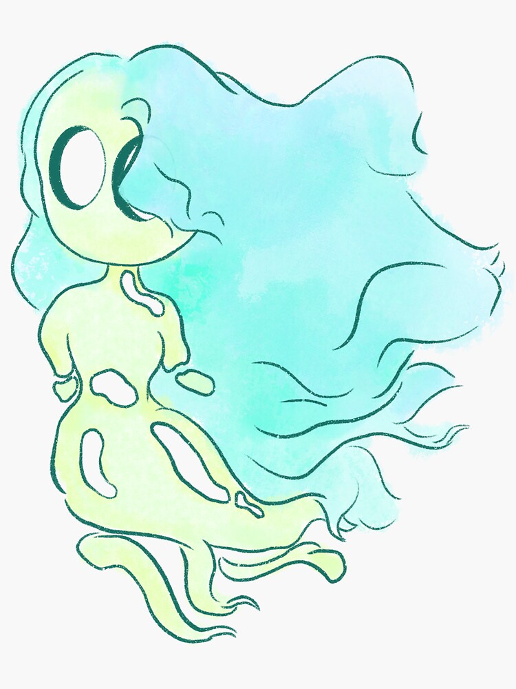 "A Beautiful Specter" Sticker for Sale by 50stressballs | Redbubble