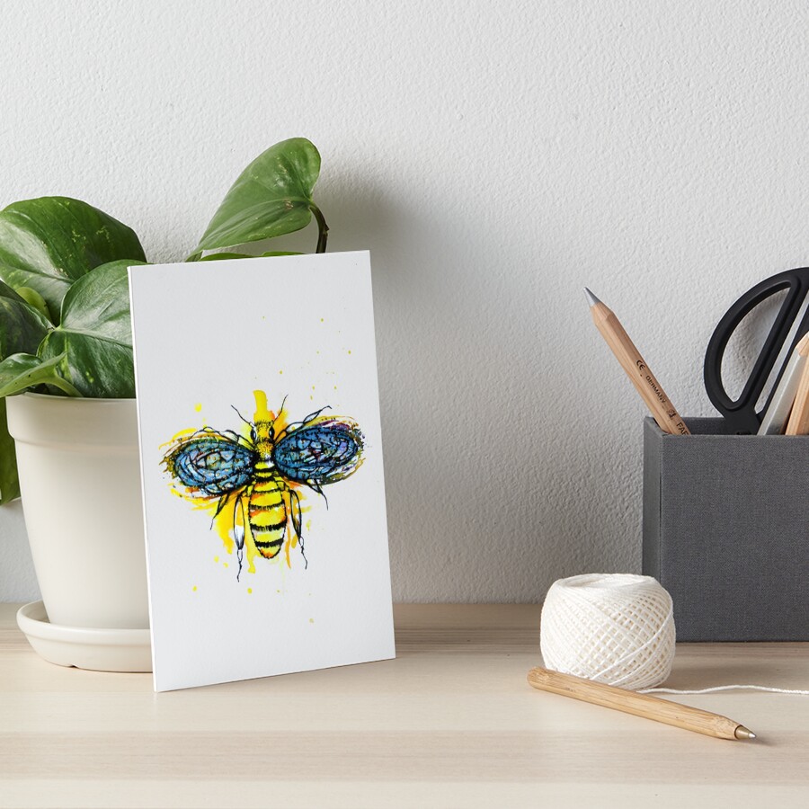 "Manchester Bee" Art Board Print by abigailrock | Redbubble