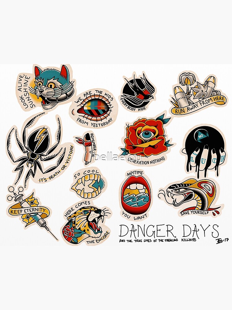 "danger days flash sheet" Poster by bellaeiou | Redbubble