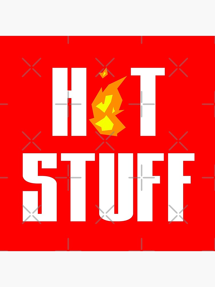 Burning Rescue "Hot Stuff" (Background) Premium Matte Vertical Poster ...