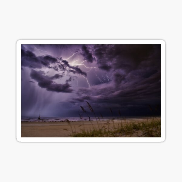 "Lightning Storm" Sticker for Sale by FantasySkyArt | Redbubble