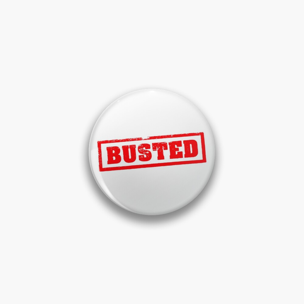 "Busted Logo (red)" Sticker for Sale by emmalsummerhaye | Redbubble