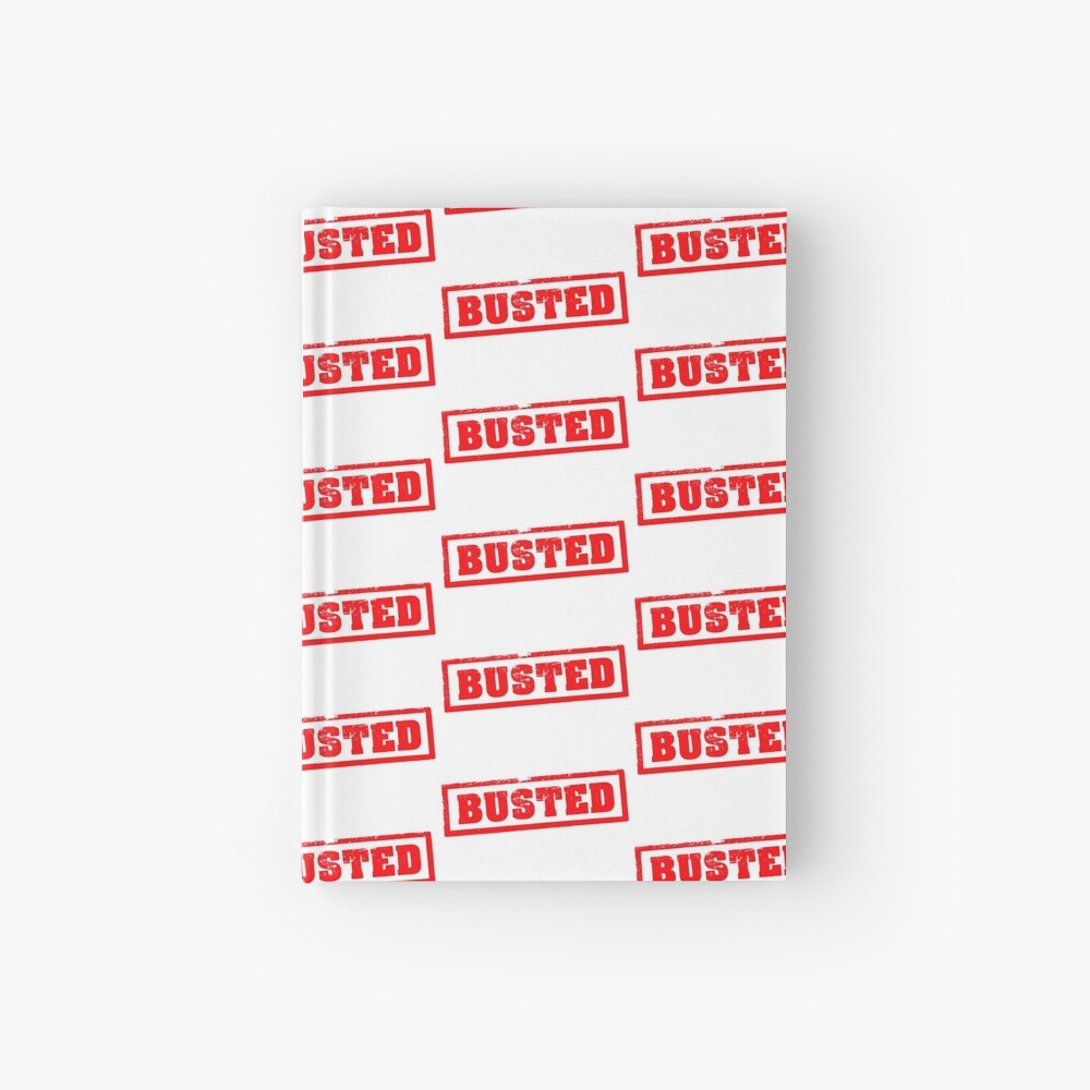 "Busted Logo (red)" Sticker for Sale by emmalsummerhaye | Redbubble