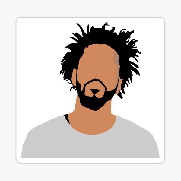""J.Cole" Sticker" Sticker for Sale by kaylynrenee1 | Redbubble