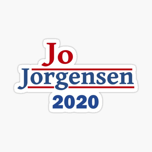 "Jo Jorgensen 2020" Sticker by haxamin | Redbubble