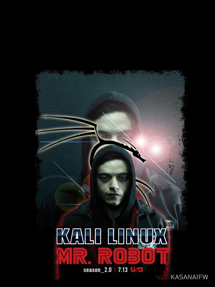 "Mr. Robot E Kali Linux T-Shirt" iPhone Case for Sale by KASANAIFW ...