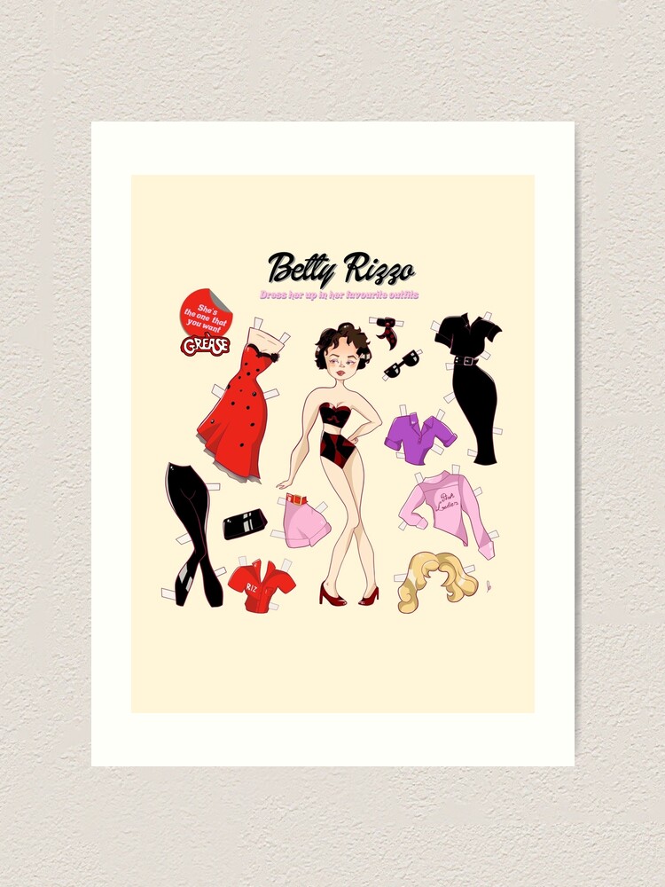 "Rizzo Paper Doll [GREASE]" Art Print for Sale by munchkinboutiq ...