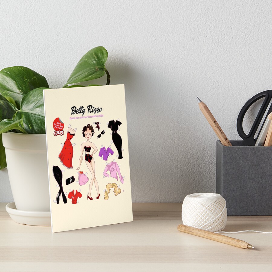 "Rizzo Paper Doll [GREASE]" Art Board Print by munchkinboutiq | Redbubble