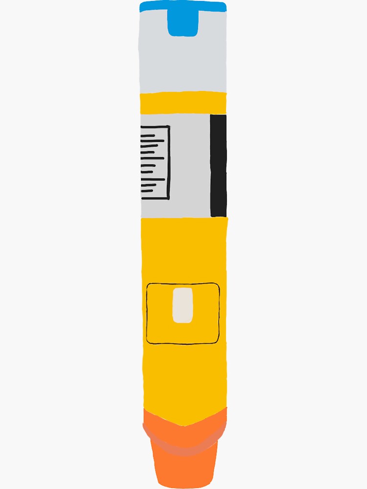 "Epi Pen art" Sticker for Sale by courttrigg | Redbubble