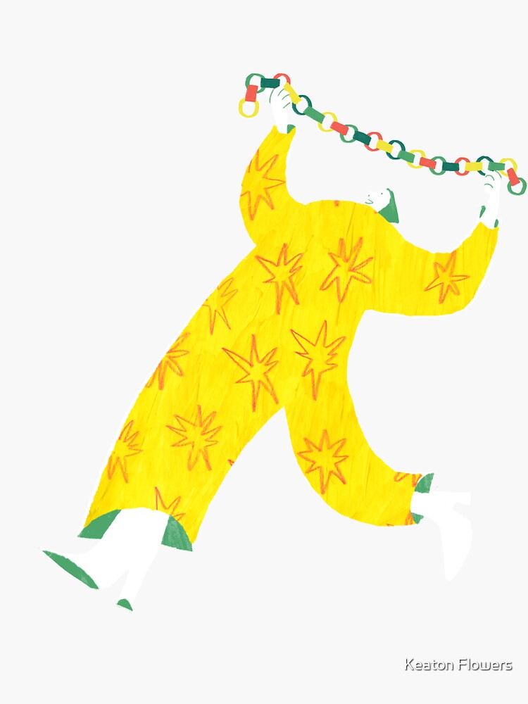 "Paper chain" Sticker by Keatonflowers | Redbubble