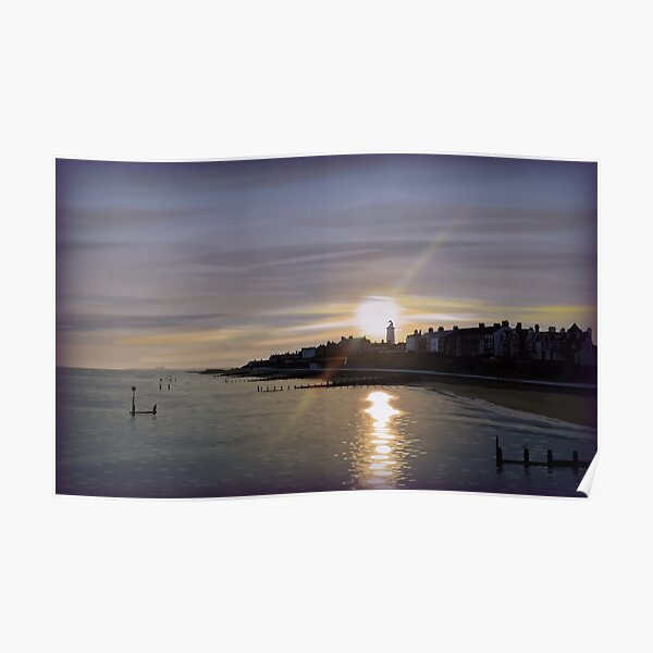 "Pure CSS Landscape - An Evening in Southwold" Poster by Ivorjetski ...