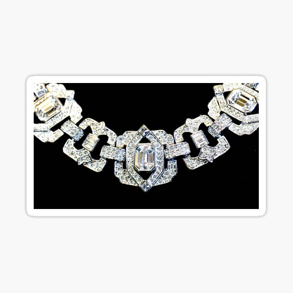 "diamond necklace " Sticker for Sale by promoboy | Redbubble