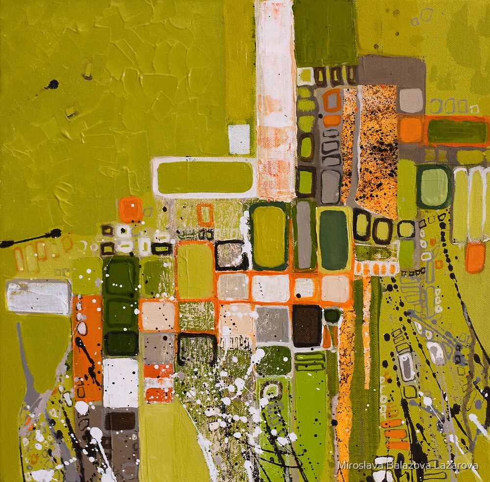 "Olive green abstract II." by Miroslava Balazova Lazarova | Redbubble