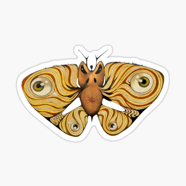 "angry moth" Sticker for Sale by ico1971 | Redbubble