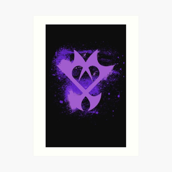 "Kingdom Hearts Brushed Unversed Emblem" Art Print by fabiozanniniart ...