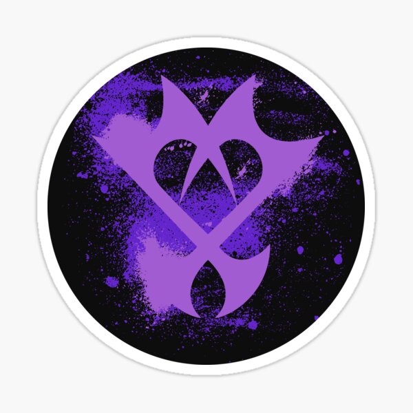 "Kingdom Hearts Brushed Unversed Emblem" Sticker for Sale by ...