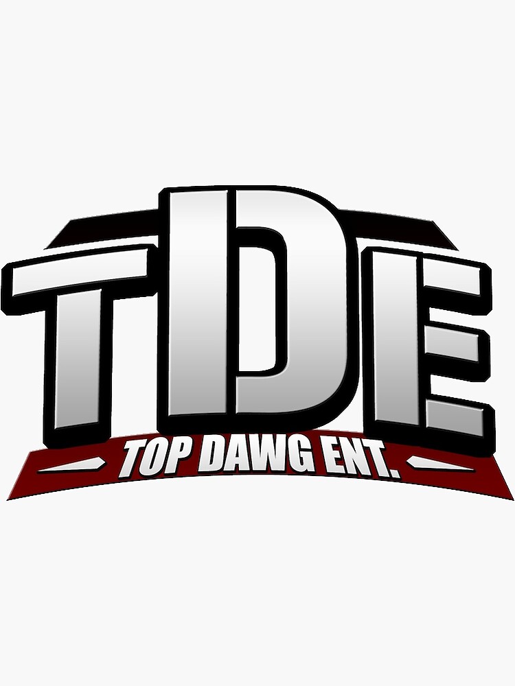 "TDE Top Dawg Entertainment " Sticker for Sale by memeandshite | Redbubble
