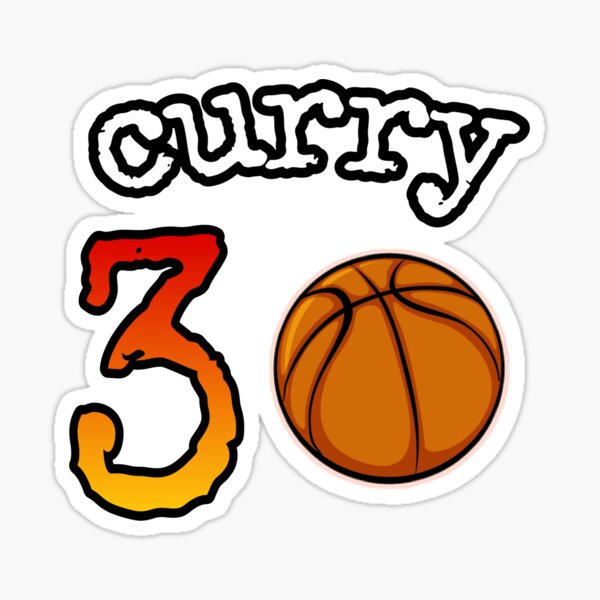 "stephen curry t shirts | stephen curry 30" Sticker for Sale by Badrbk ...