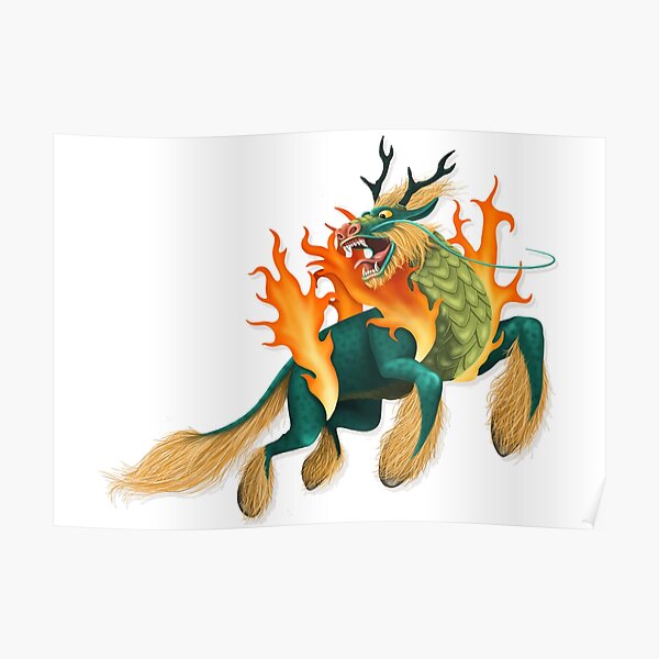 Qilin Wall Art | Redbubble