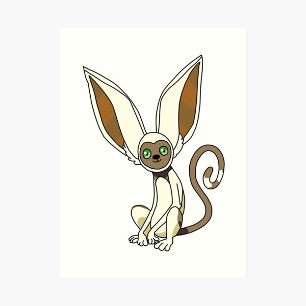 "Momo from Avatar the Last Air Bender, Cute Momo Fan Art" Art Print by ...