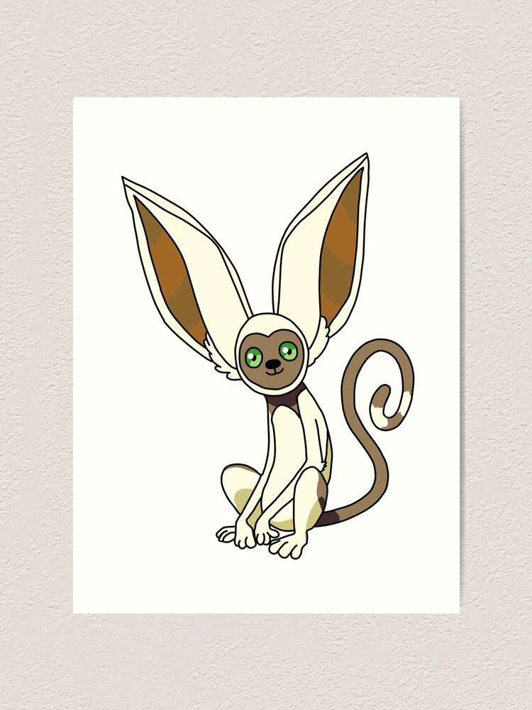 "Momo from Avatar the Last Air Bender, Cute Momo Fan Art" Art Print by ...