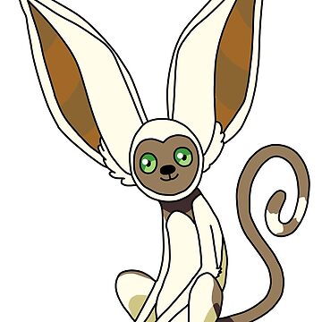 "Momo from Avatar the Last Air Bender, Cute Momo Fan Art" Sticker for ...