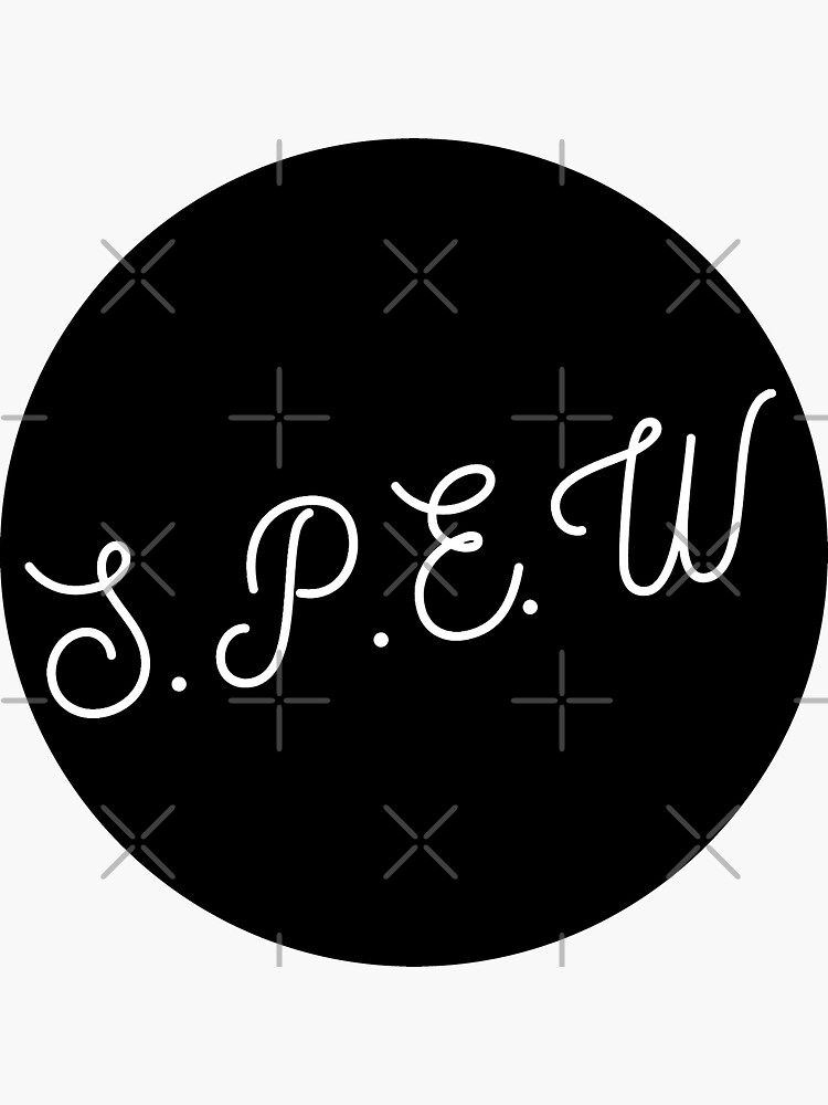"SPEW badge" Sticker by eyesasdaggers | Redbubble