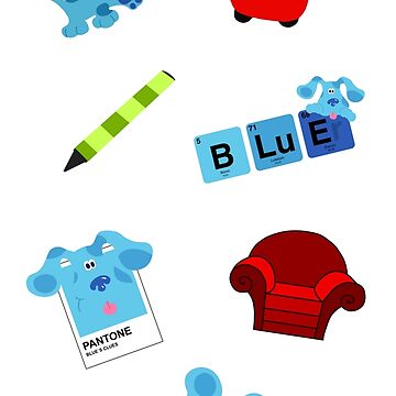 "Sticker Pack x7 Blue Dog" Sticker by CariEsposito20 | Redbubble