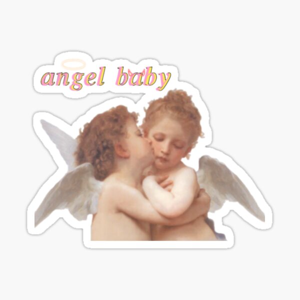 ""angel baby"" Sticker by h0ec1ub | Redbubble