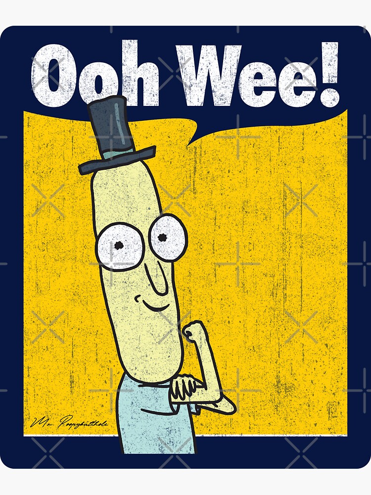 "Ooh Wee! (Variant)" Sticker by huckblade | Redbubble