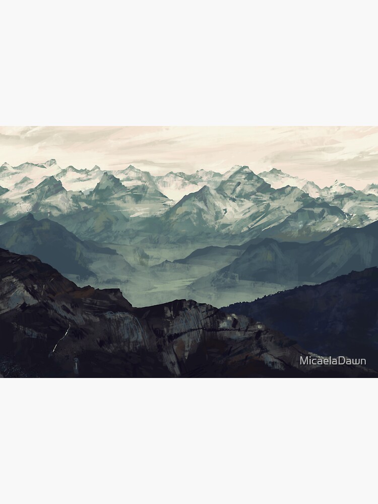 "Mountain Fog" Sticker for Sale by MicaelaDawn | Redbubble