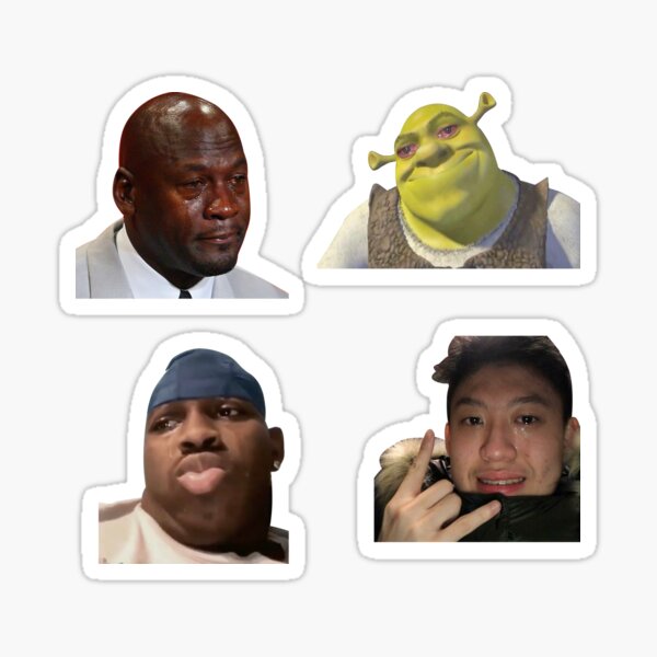 "Crying Meme Sticker Pack" Sticker for Sale by chelseated | Redbubble