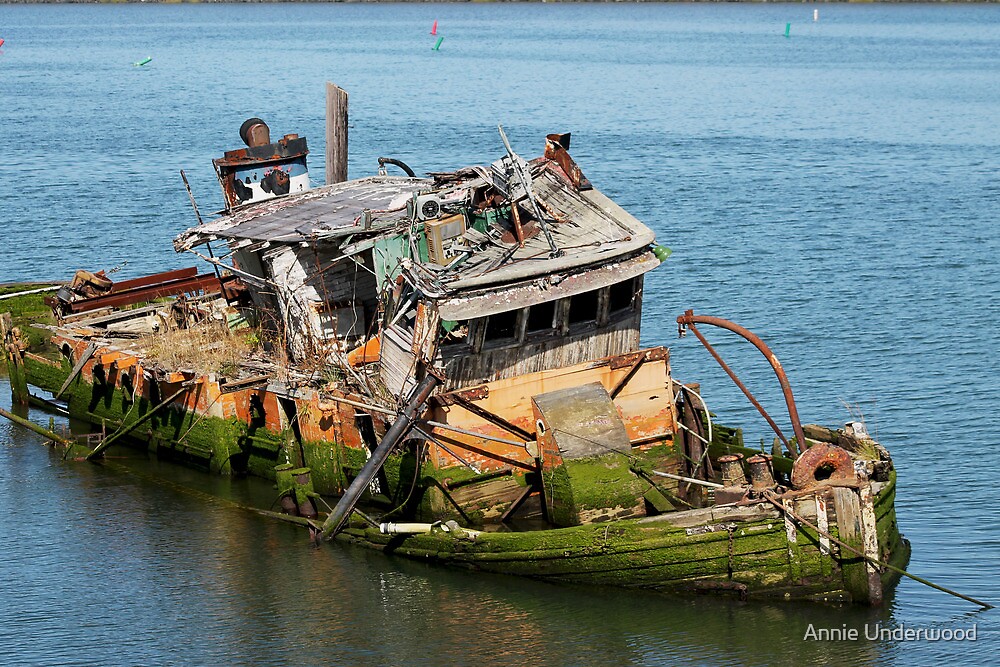 "Dilapidated Boat" by Annie Underwood | Redbubble