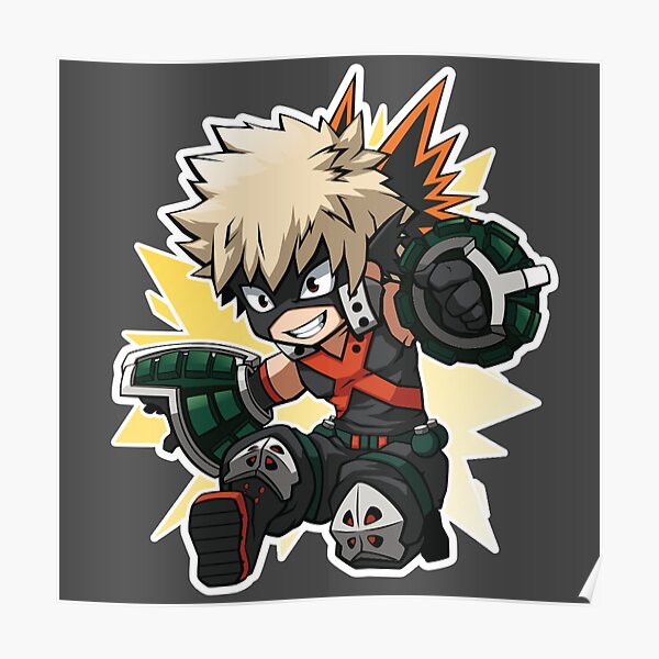"Kacchan" Poster for Sale by Lost2Infinity | Redbubble