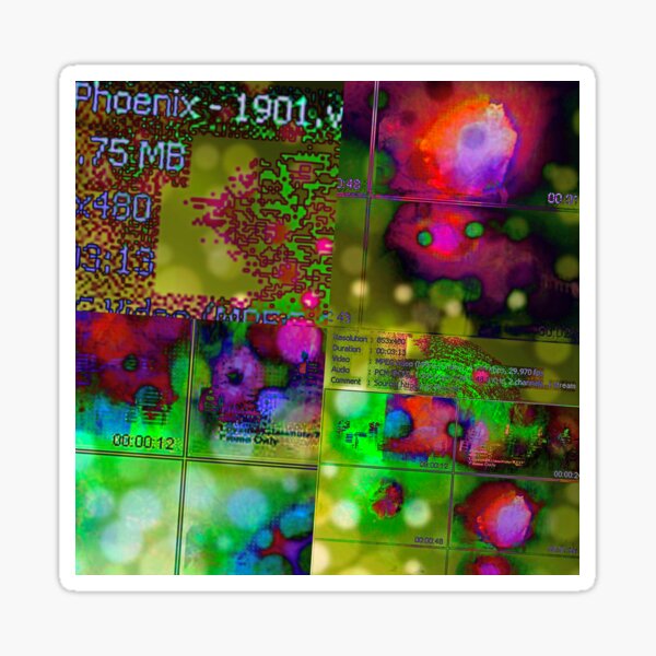 "Phoenix Pop Punk Patch" Sticker by DroidAKov | Redbubble