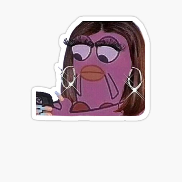 "Baddie Spongebob Fish" Sticker for Sale by fanb1tch | Redbubble