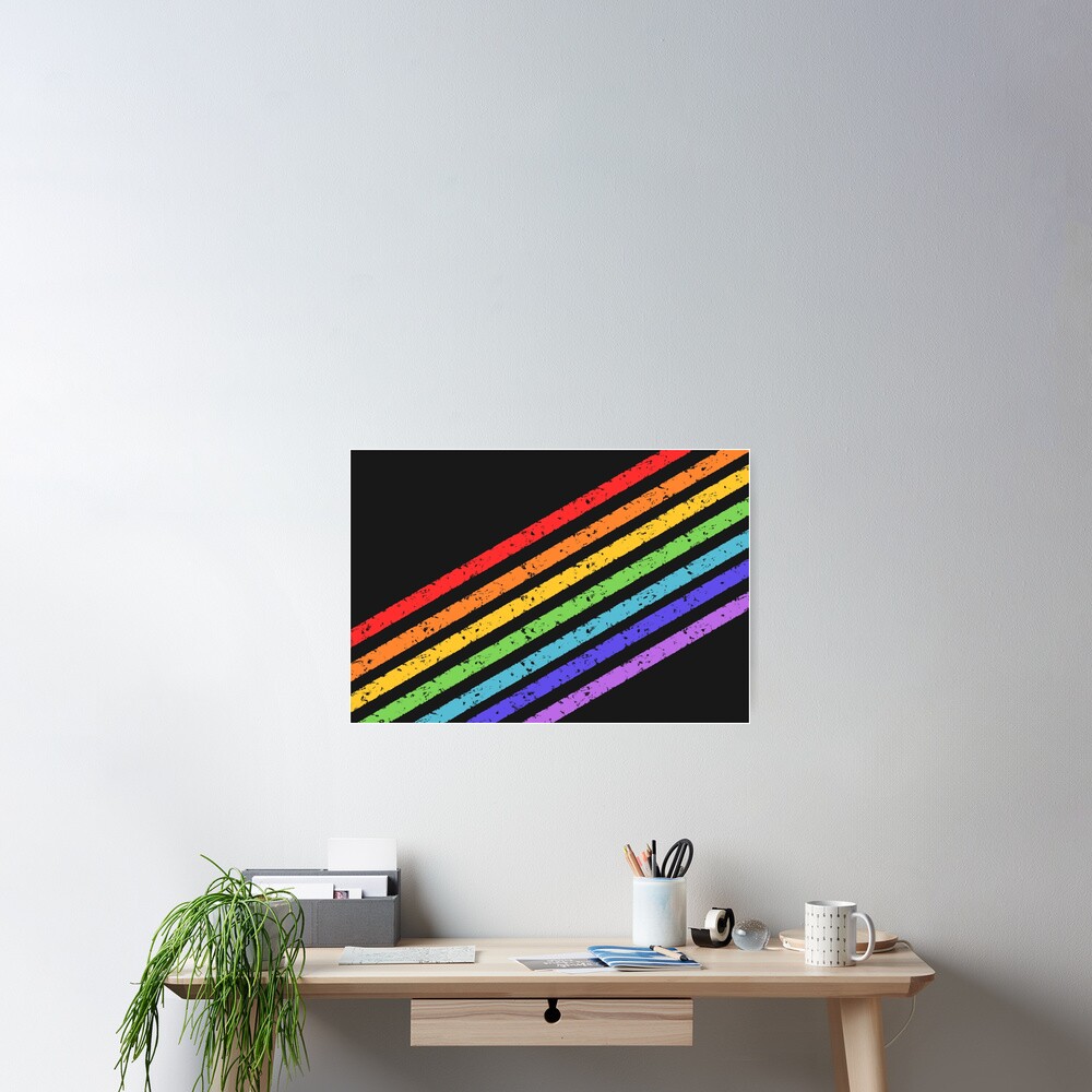 "Pride Lines" Poster by Catie8D | Redbubble
