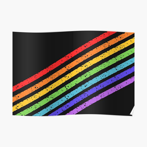 "Pride Lines" Poster by Catie8D | Redbubble