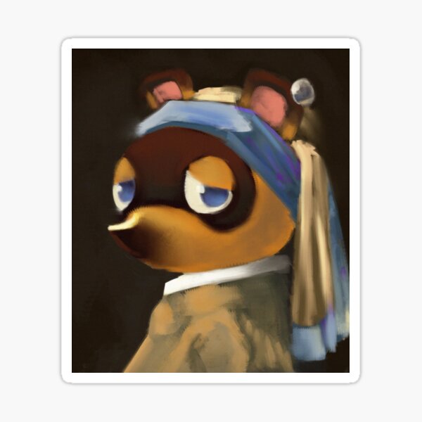 Tom Nook Art Stickers | Redbubble