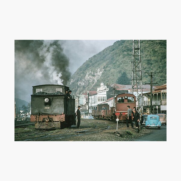"Steam engines Greymouth NZ 19650309 0099 " Photographic Print for Sale ...